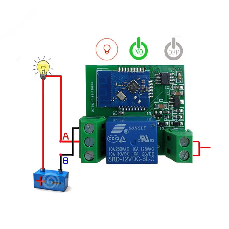 12v One Relay Diy Coaxialrt Home Bt Bluetooth On Off Switch - Buy ...