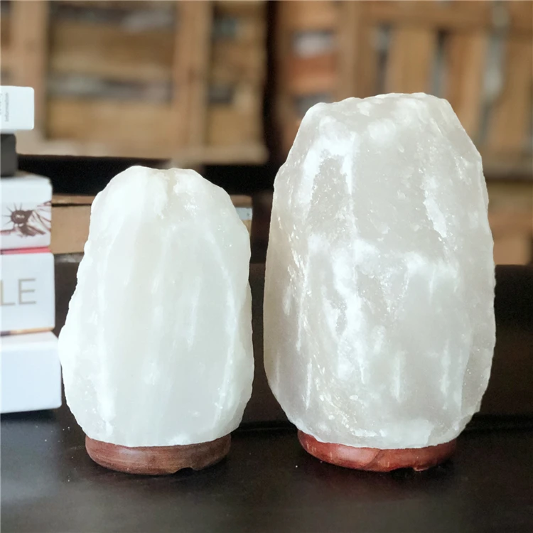 USB White Himalayan Salt Lamp - Warm Lighting Solutions