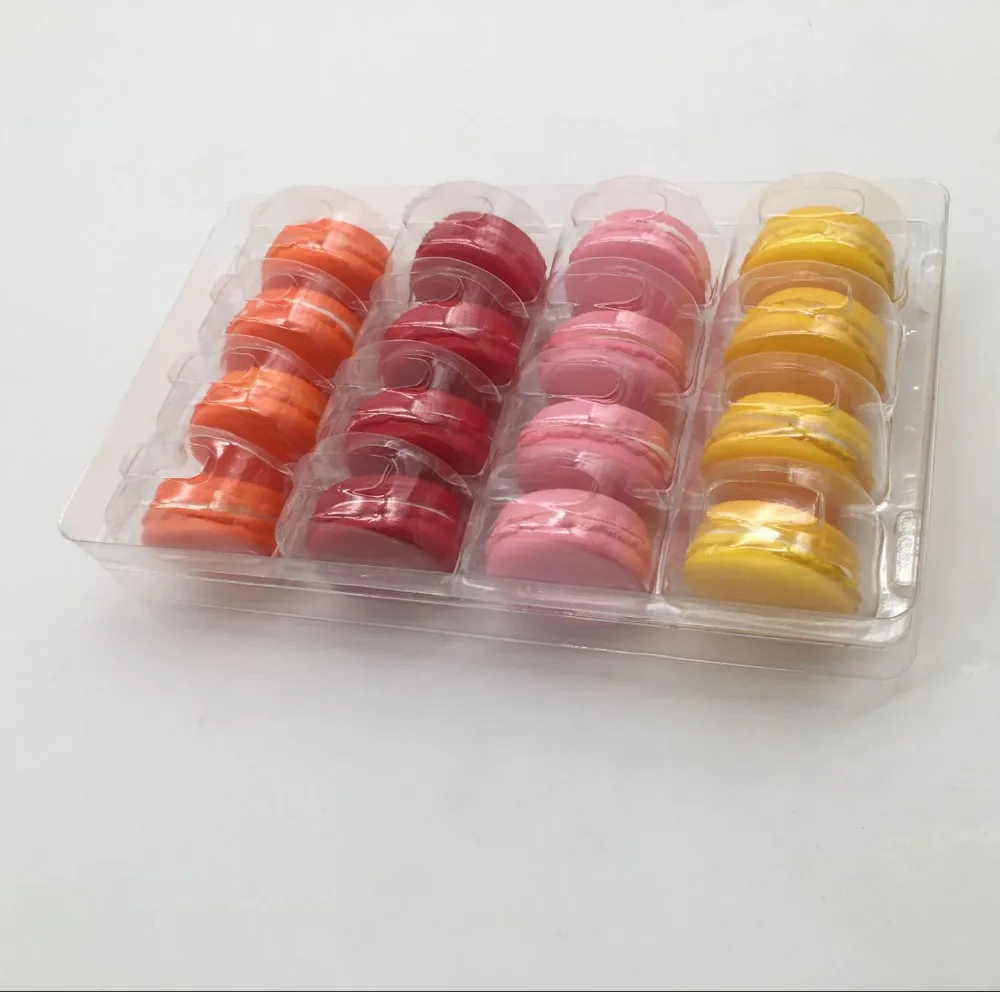 16 Pcs Blister Macaron Display Tower Clear Pvc Material Box Macaroons ...