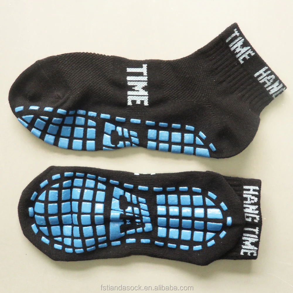 Customized Pvc Bottom Grip Socks For Trampoline Sock Cotton Non Skid ...