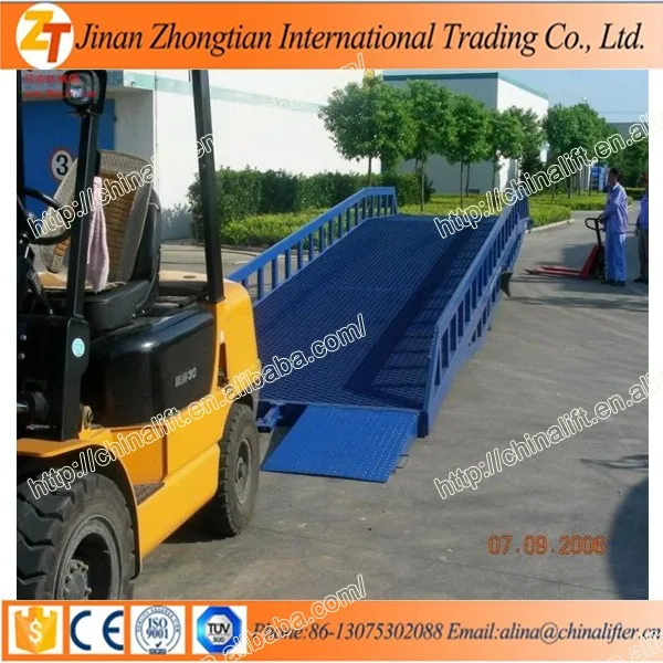 Folding Portable Mobile Hydraulic Yard Ramp Truck Bridge Container ...