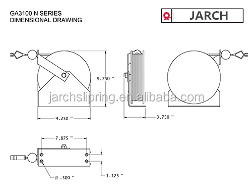 Stainless Steel Static Grounding Cable Reel For Preventing Petroleum ...