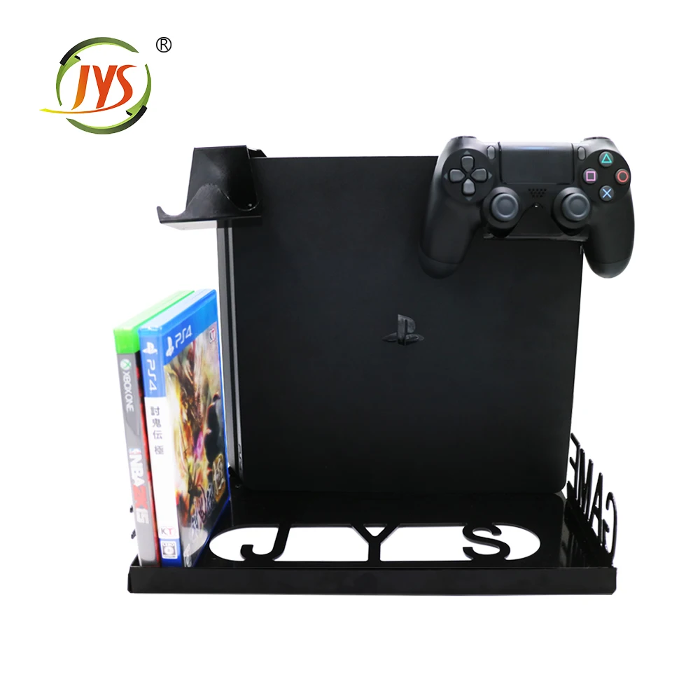 Bracket & Game CD Stand for PS4 Pro/ps4 Slim/ps4 (wall Mount) - JYS-P4120