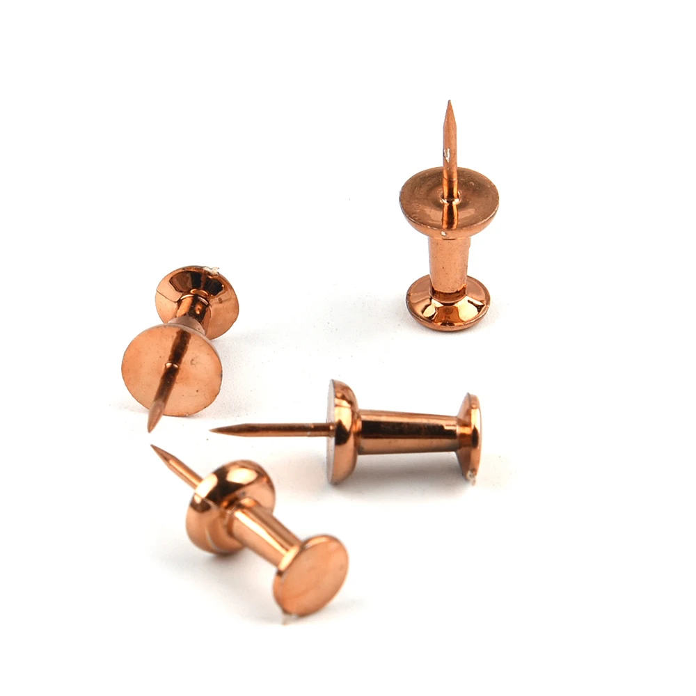 Retro Office Fabric Hanging Pins Decorations Rose Gold Push Pin - Buy ...