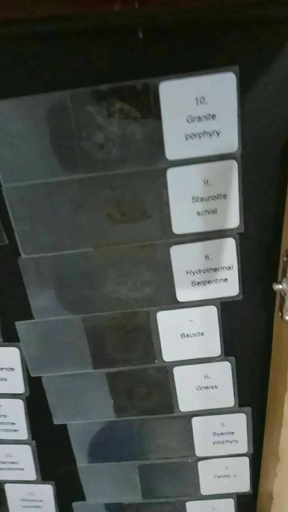 Hot Selling Fixed Set 100pcs Mineral Thin Section Slides Prepared ...