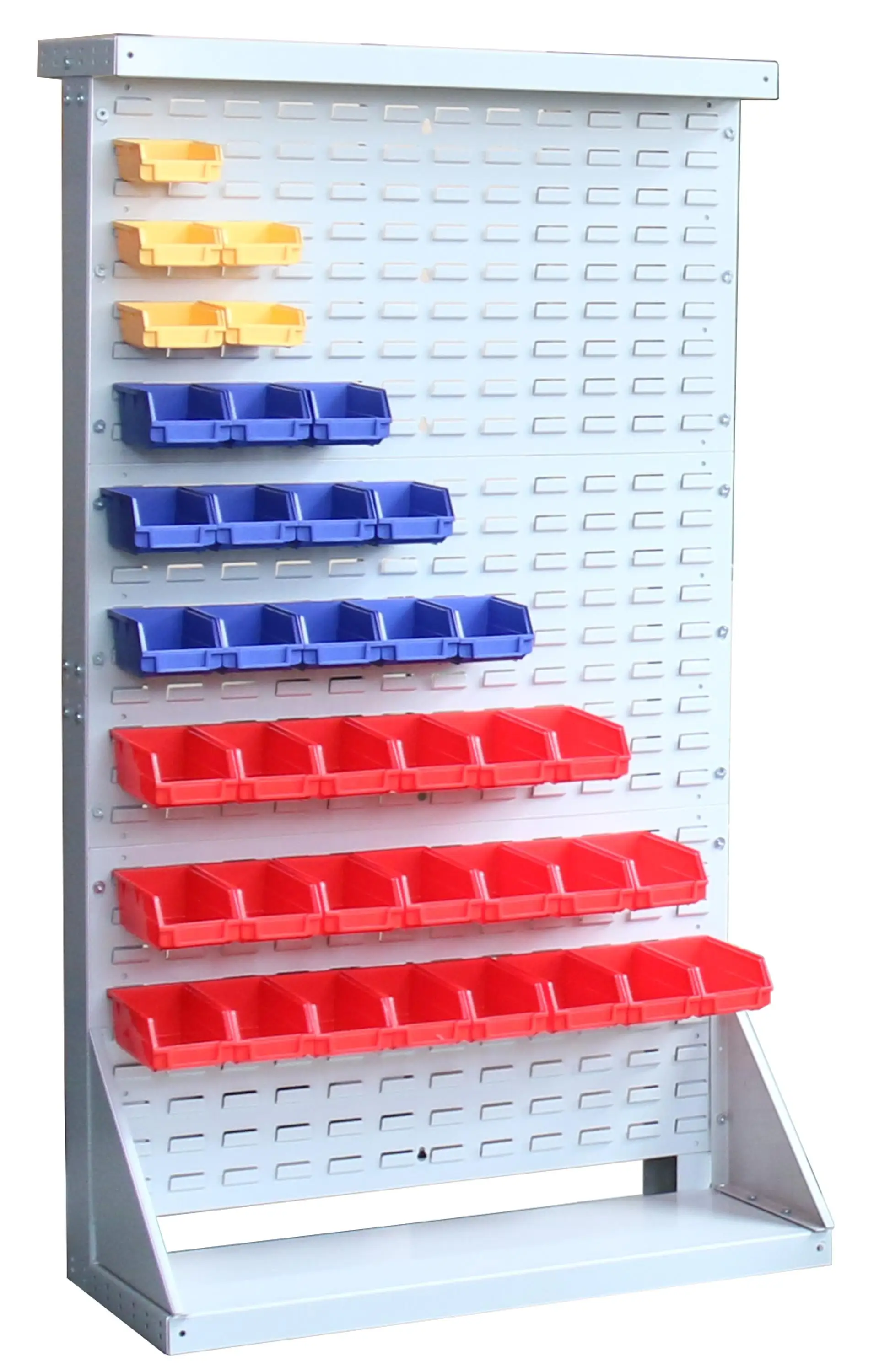 Double Sided Wall Mounted Floor Racks With Plastic Storage Bin - Buy ...