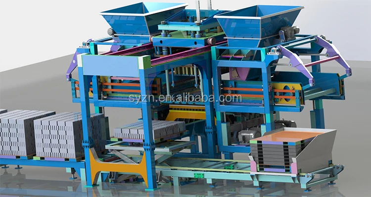 Factory QT18-25 Fully Automatic Pallet-free Hollow Solid Block Brick ...