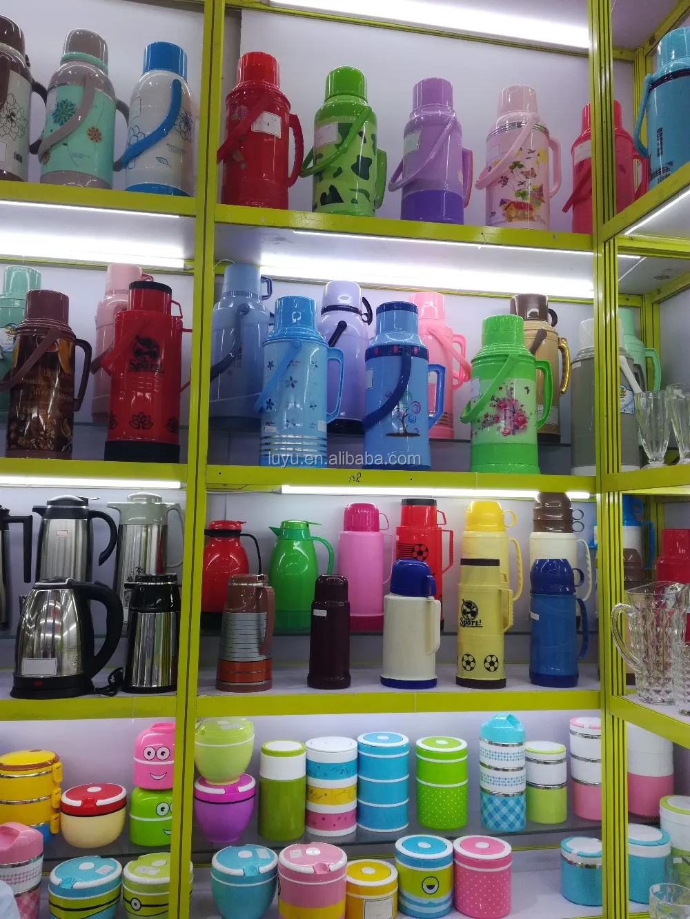 2l And 3.2l Red Chinese Style Metal Thermos Vacuum Flask - Buy Retro ...