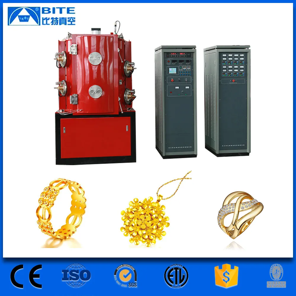 Jewelry Titanium Gold Pvd Coating Machine/vacuum Coating Machine For ...