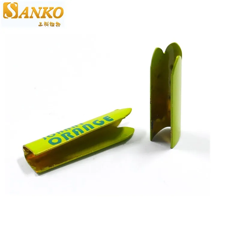 Custom Logo Copper Metal Drawstring Rope End Clip Cap