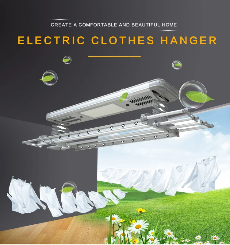 Top Quality Electric Multifunctional Lifting Hanger Ceiling Clothes ...