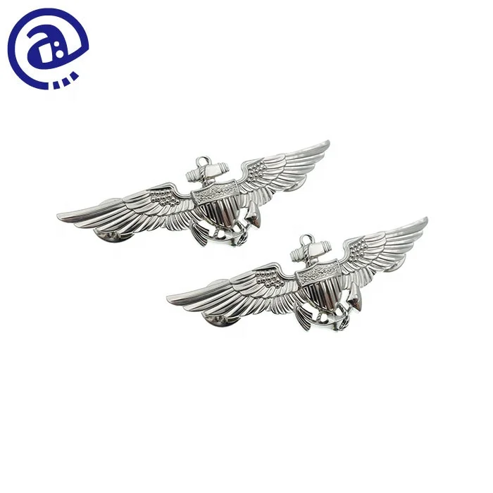 Luxury Aviation Gifts - Custom Metal Pilot Wing Pin Badge