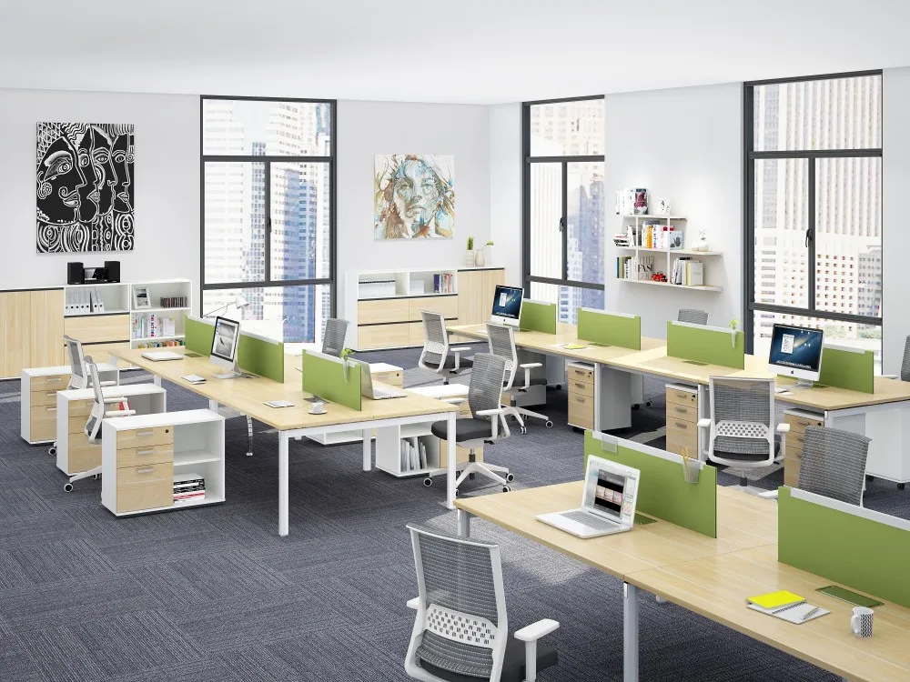Modular Open Plan Office Desk Systems by GCON Furniture