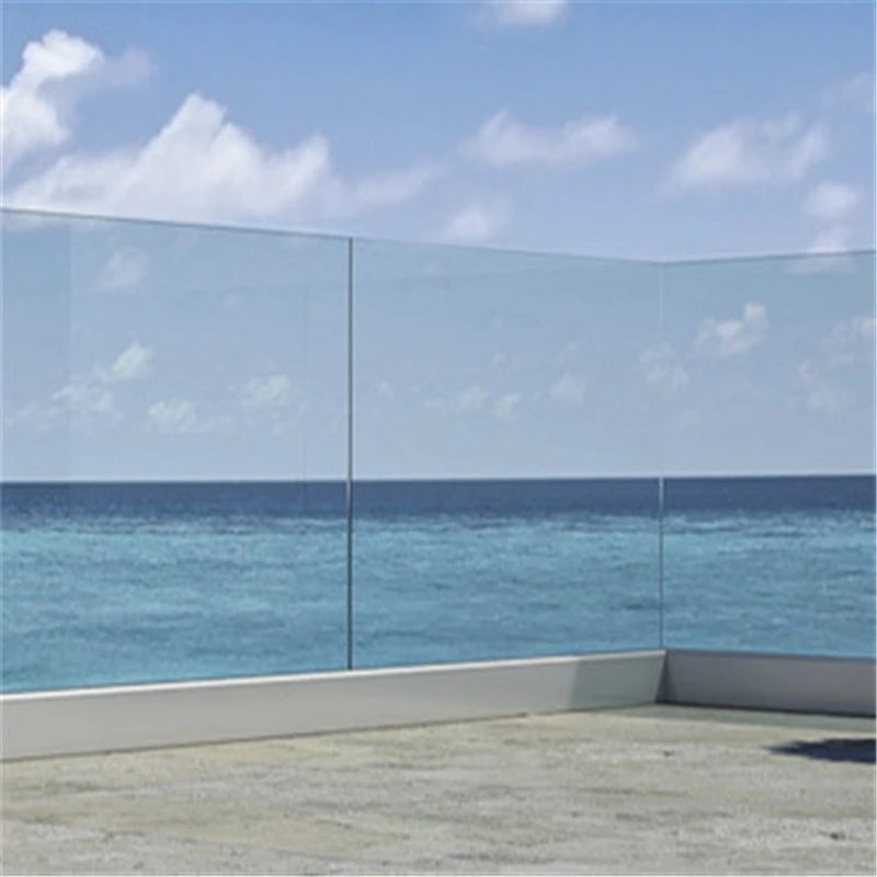 Frameless U Channel Glass Railing System With Clamp Profile - Buy ...
