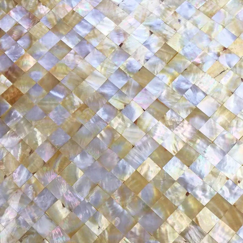 Natural Green Paua Abalone Shell Mosaic Tile - Stylish Decortion