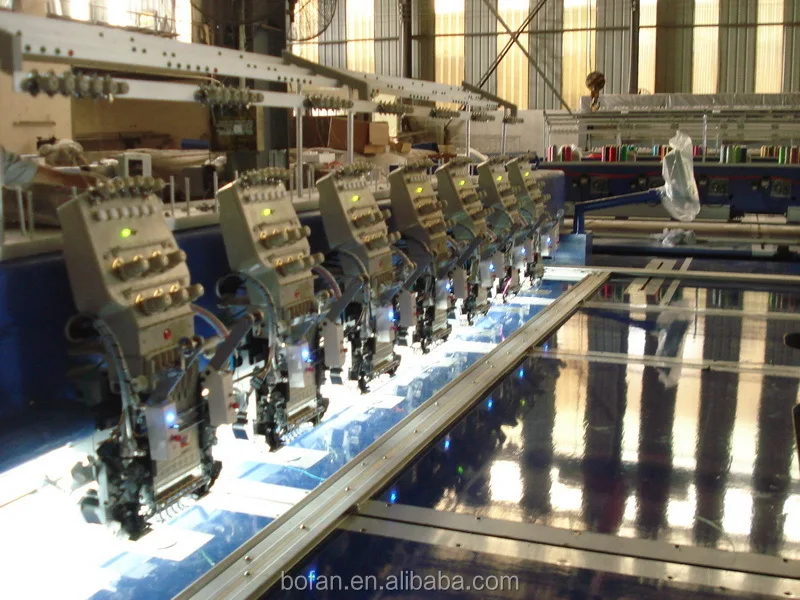 Multi Head Sequin Embroidery Machine For Sequin Applique Design On ...