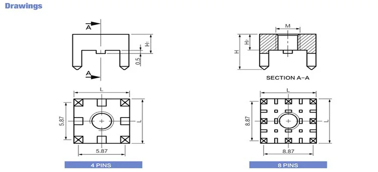 Pcb Smt Mounting Nut 7460305 - Buy Pcb Smt Nut,Internal Thread Two Rows ...