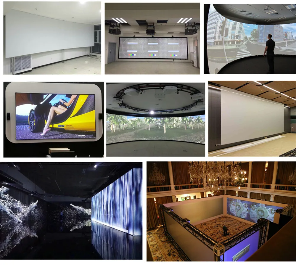 400 Inch 16:9 Motorized Projection Screen for Large Spaces