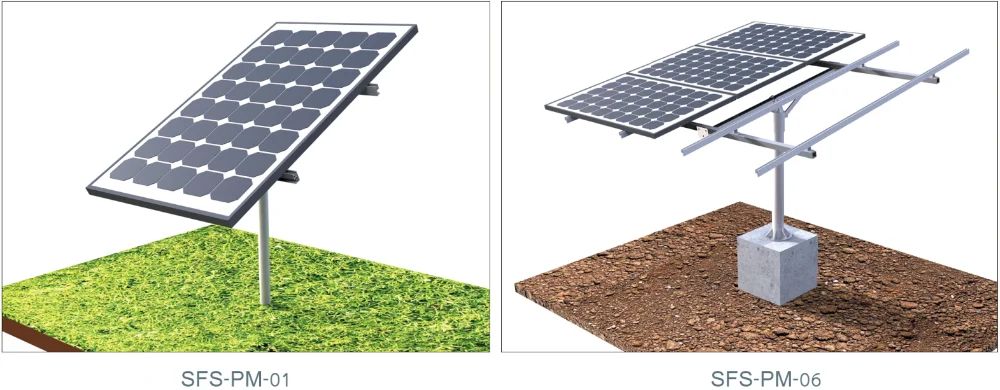 Adjustable Solar Panels Pole Mount Brackets - Customizable Design