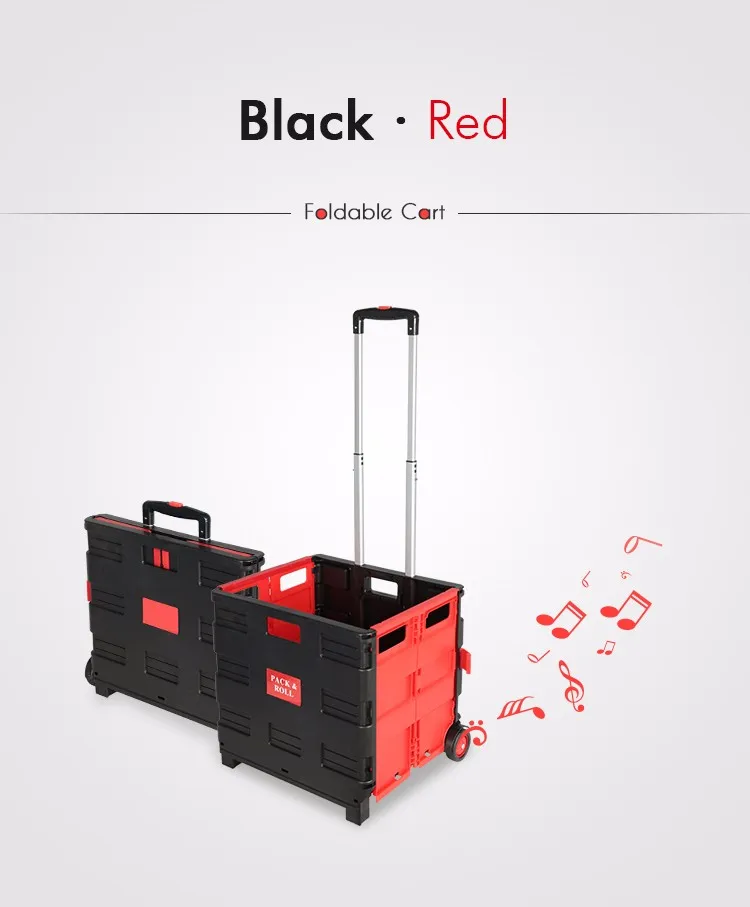 Collapsible Portable Folding Shopping Cart with Wheels - Eco-Fashion ...