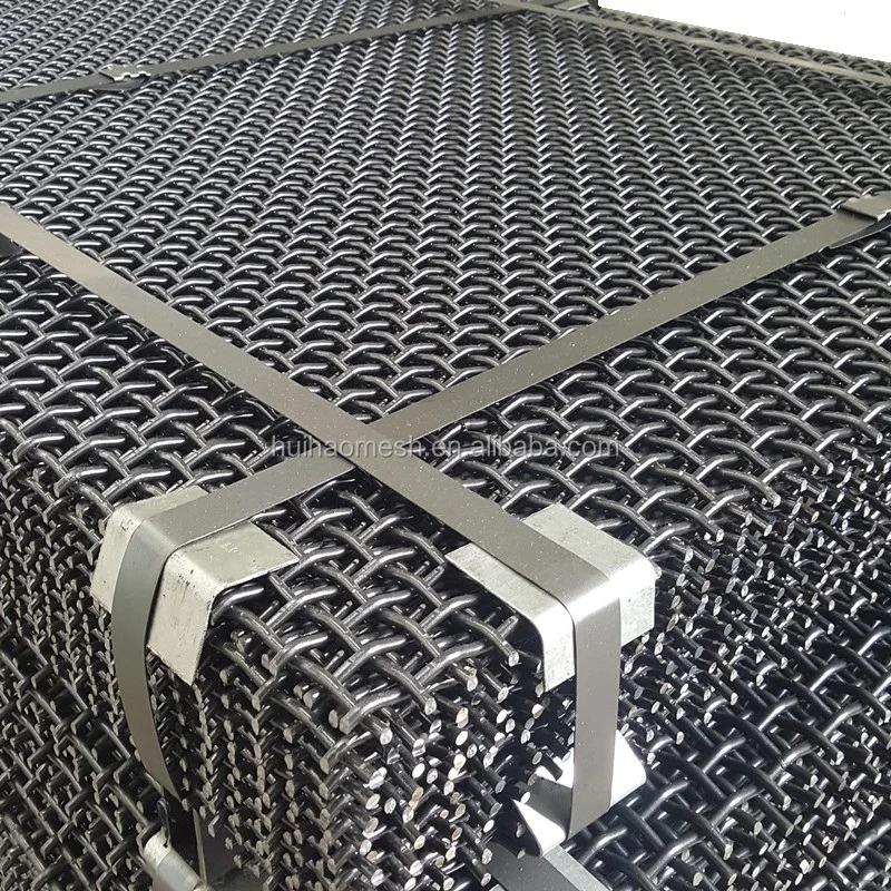 Heavy Weight Crimped Type Crusher Plant Screen Mesh 19mm Aperture 7mm ...