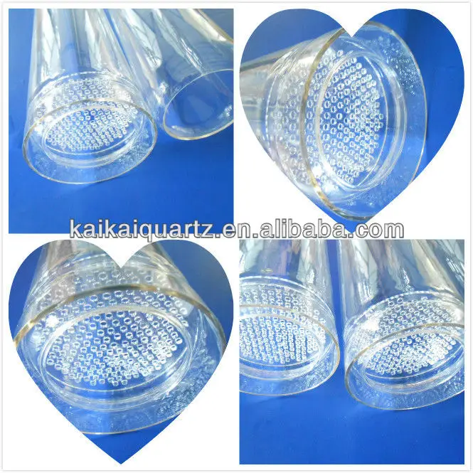 Clear Fused Quartz Tube With Silica Porous Filter Discs - Buy Quartz ...