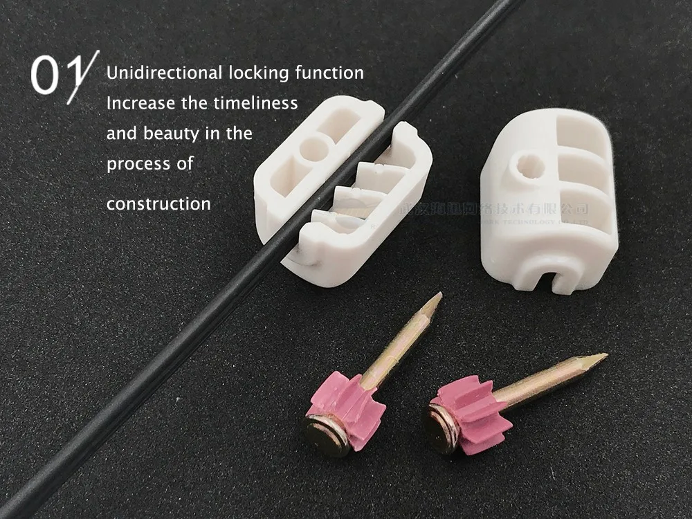 Hx-us Abs Outdoor Fiber Optic Cable Clips Cable Nail Fixer - Buy Nail ...