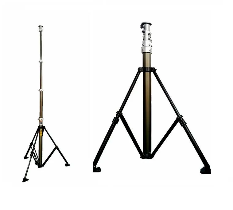 4m Small Portable Lightweight Camera Tlescopic Cctv Mast Tower For ...