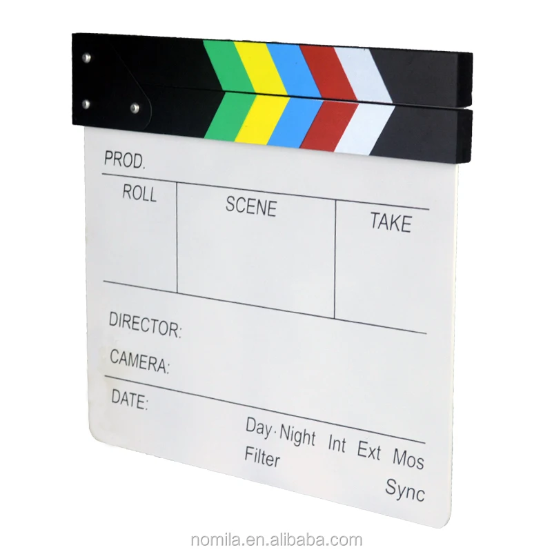27.5*30cm Director Movie Film Cut Action Board Plank Dry Erase Scene ...
