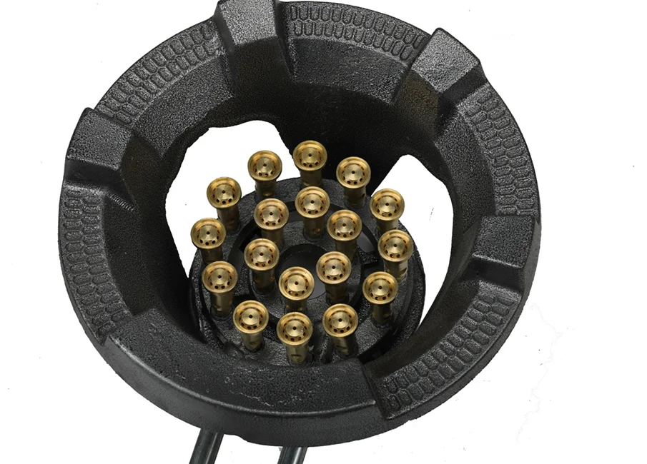 High Heat Outputs Brass Injector Nozzle 18 Tips Jet Wok Gas Burner