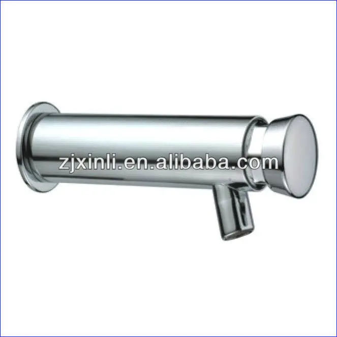 X10221 Wall Mounted Faucet - Self Closing, Chrome Plated Brass