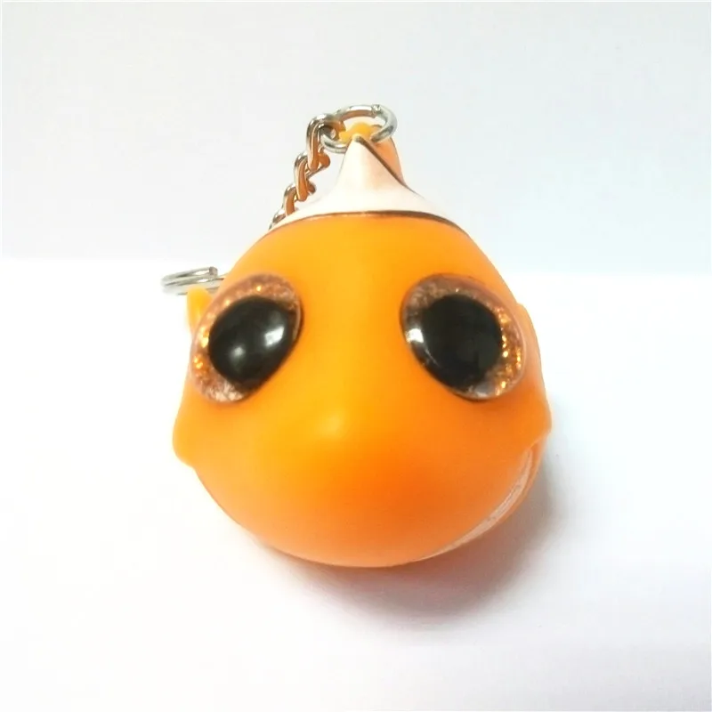 Promotional Glitter Eyes Pop Keychains Eyes Popping Yellow Fish Keyring ...