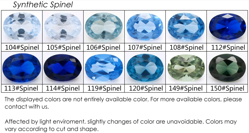 152# Green Spinel Gemstone Oval Diamond Cut - Yingma Jewelry