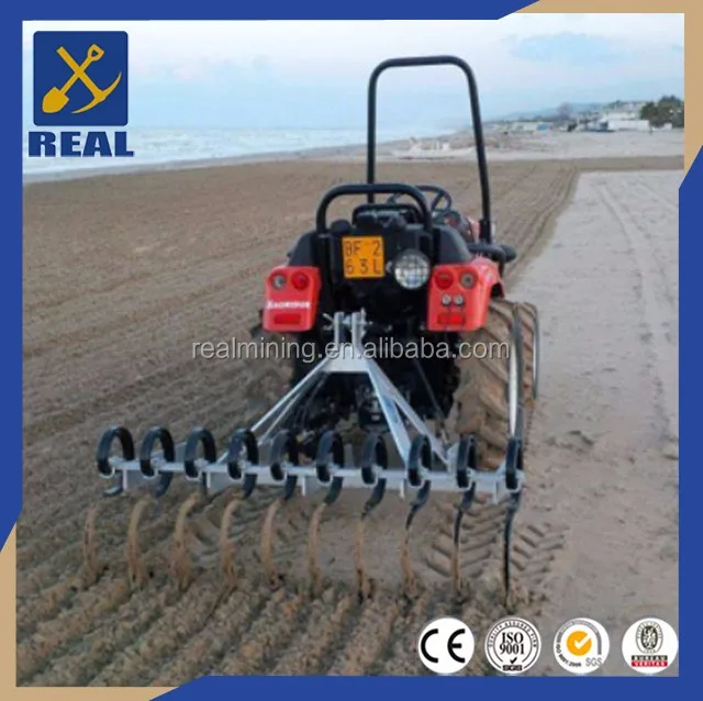 Efficient Beach Cleaning with Rio's Sifter Roller Tractor Mount