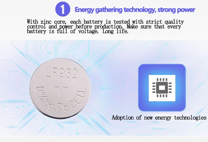 LR932/AG9 Battery - High Quality 1.5V Button Cell