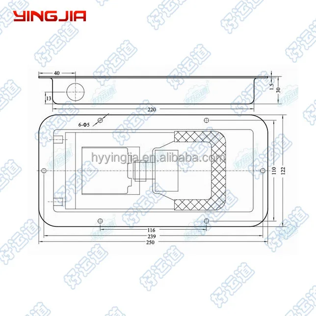 Cold Storage Recessed Door Locking Mechanism 02342d - Buy Door Locks ...