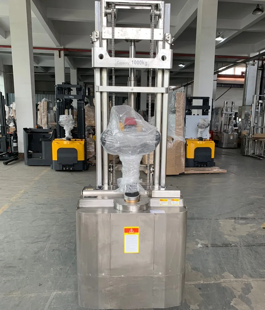 Economic Stainless Steel Standing Full Electric Stacker With 500kg ...