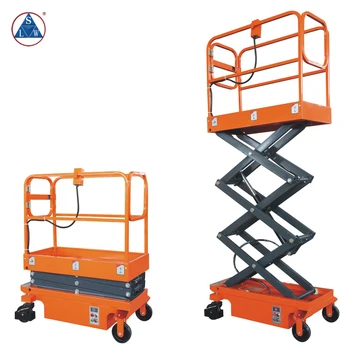 Portable Battery Powered Mobile Electric Lift Work Platform Boom Lift ...