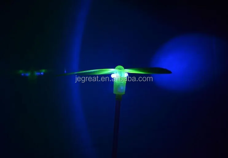 Colorful LED Dragonfly Helicopter Boomerang - Fun Flying Toy with ...