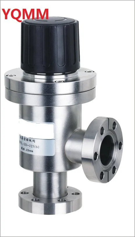 GD-J(b)-KF Manual High Vacuum Angle Valve Vacuum Flapper Valve ...