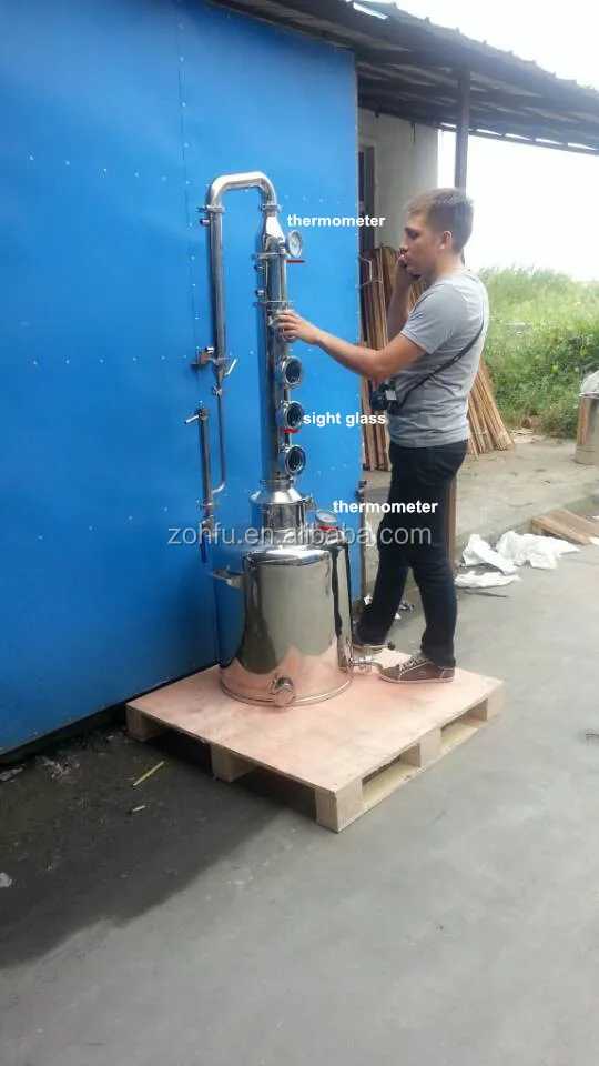 High Efficiency Distillation Column Pot Still Alcohol Distiller with ...