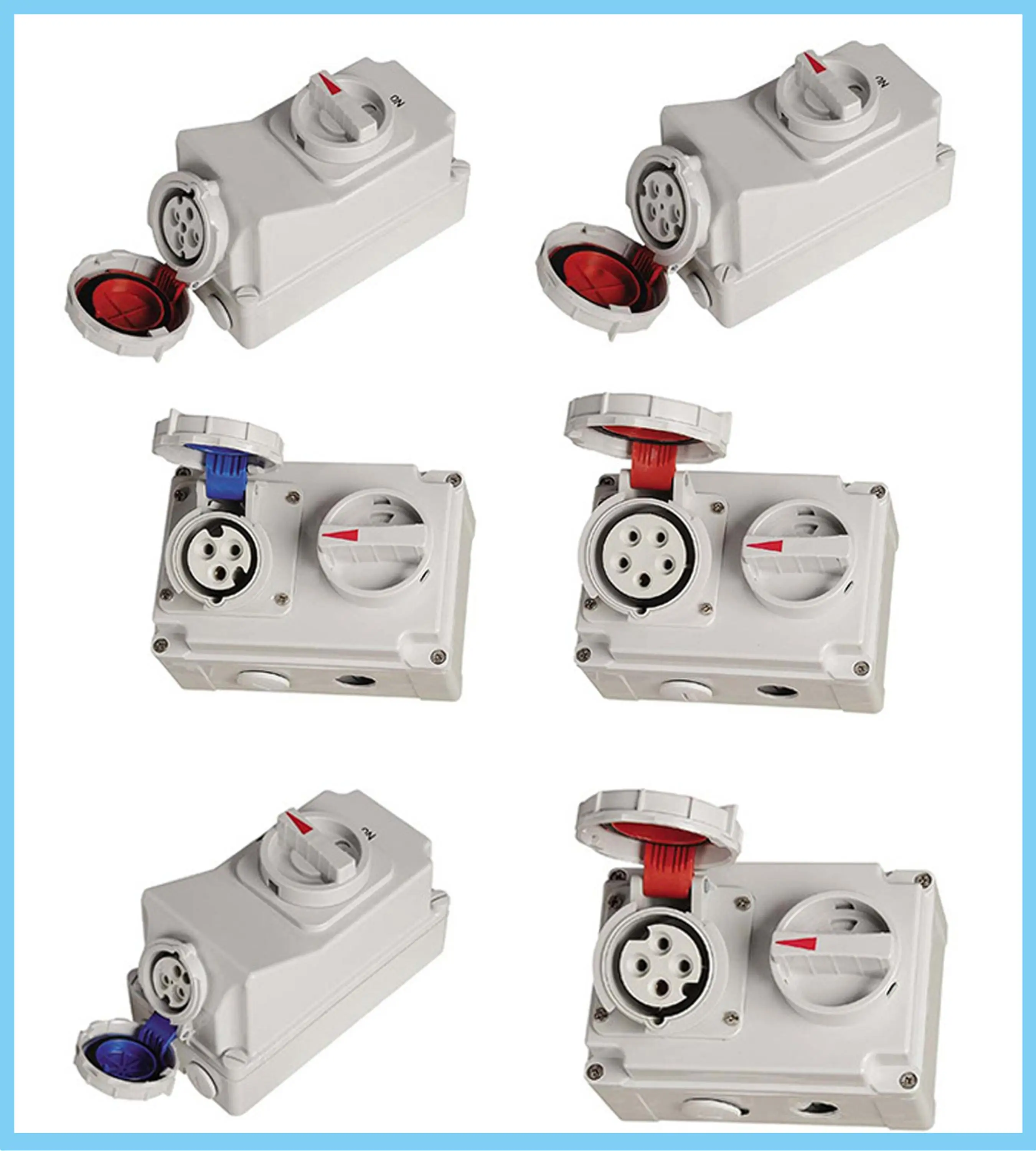 Oem With Switch Ip67 230v 16a 3p Mechanical Interlock Socket - Buy ...