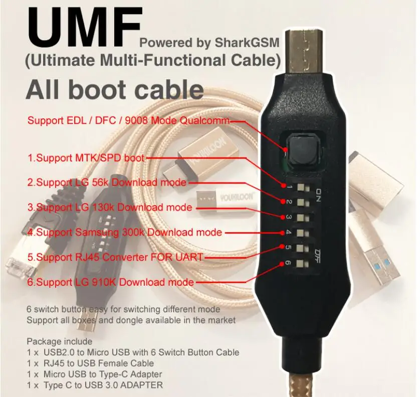 UMF Cable - Ultimate Multi-Functional Cable All Boot Cable