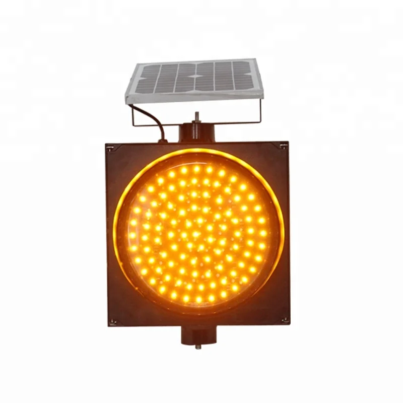 300mm Yellow Solar Power Warning Led Traffic Light - Buy Traffic Light ...