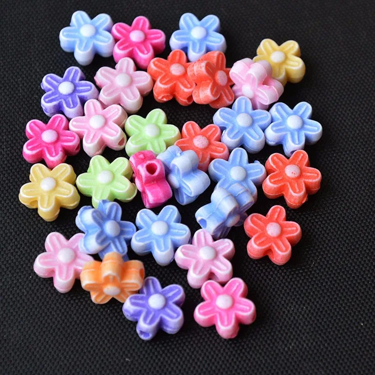 Cute Plastic Accessory Craft For Children Jewelry Plastic Flower - Buy ...