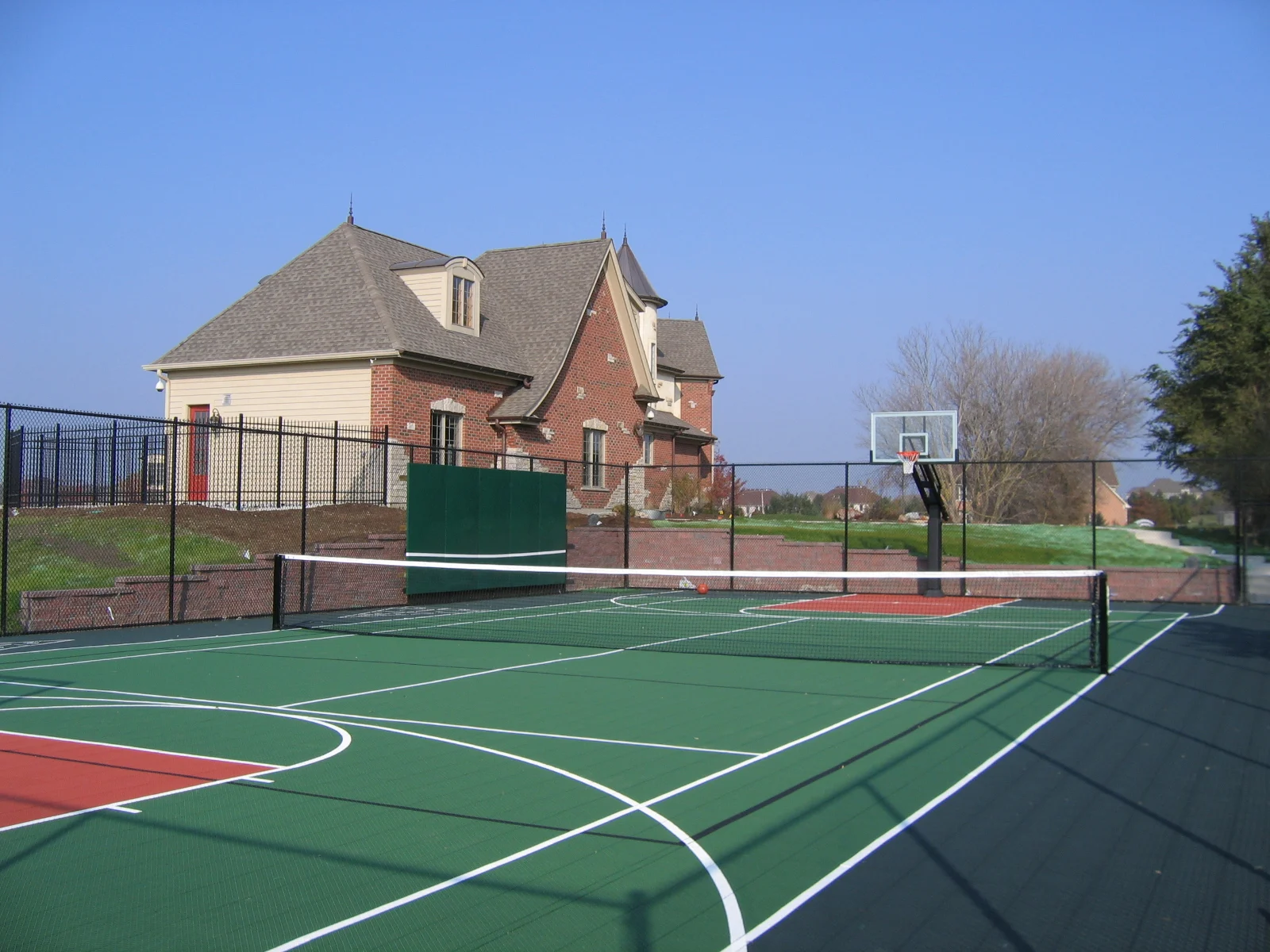 Removable Waterproof Outdoor Basketball Court Interlocking Plastic ...