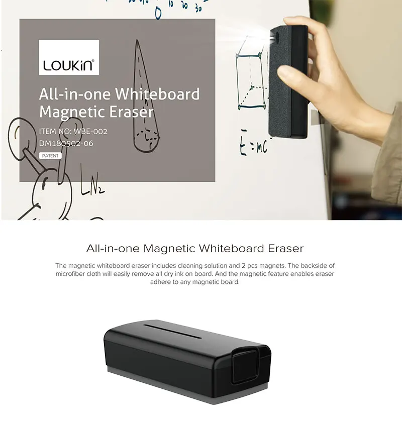 All in One Magnetic Whiteboard Eraser - Efficient & Versatile