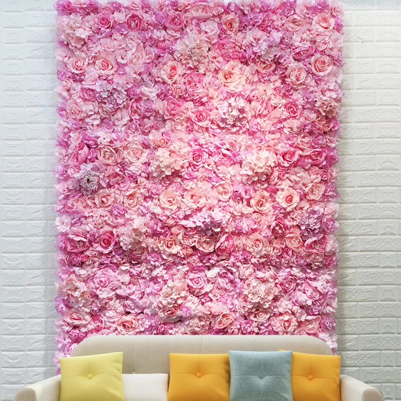 Rolled Flower Wall - Elegant Silk Flower Decor for Events