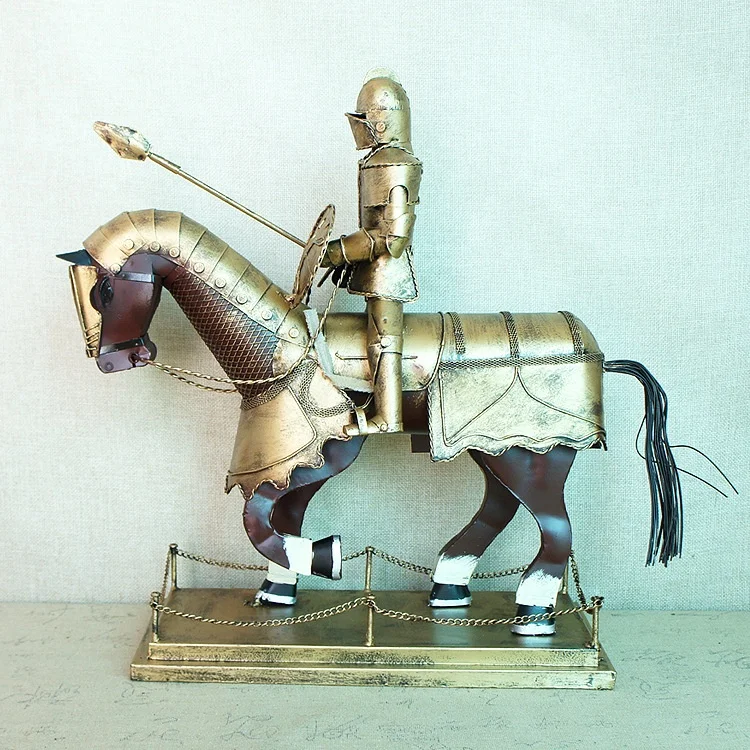 Metal Crafts European Medieval Armor Knight Model Decorations Iron ...