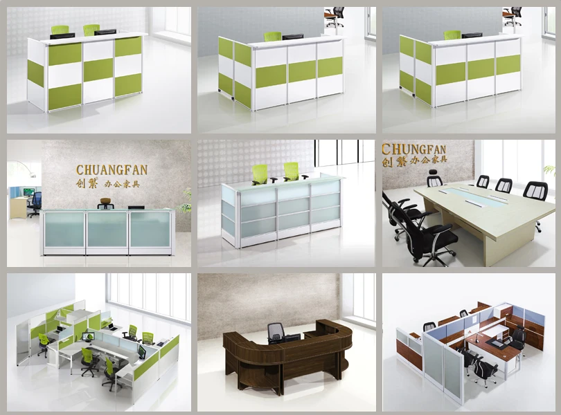 Office Furniture - L Shaped Service Counter Reception Table